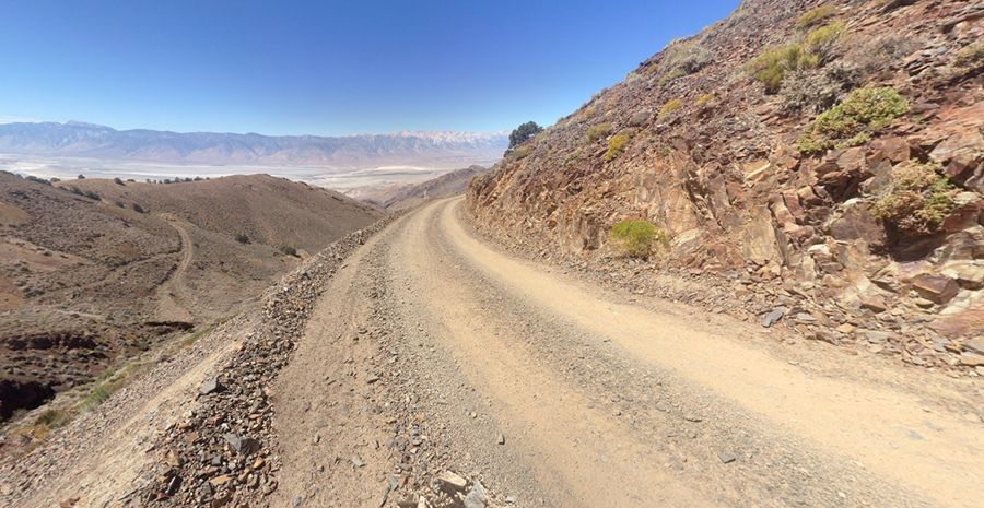 Driving the awe-inspiring Cerro Gordo Road in California